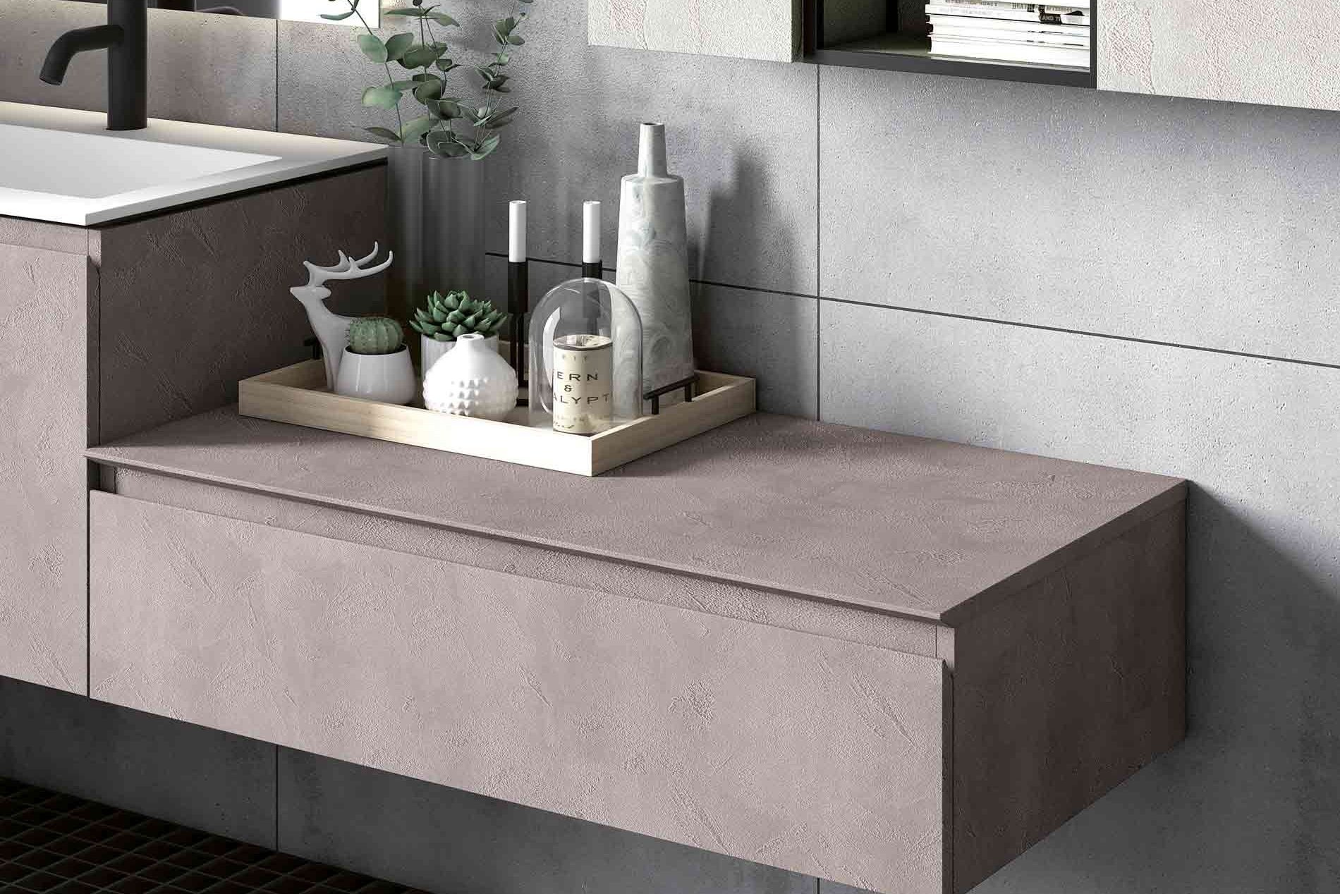 Waschtisch mit versetztem Unterschrank - auch auf Maß